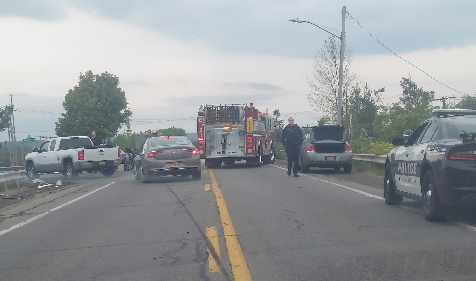 Accident ties up intersection | News, Sports, Jobs - Observer Today